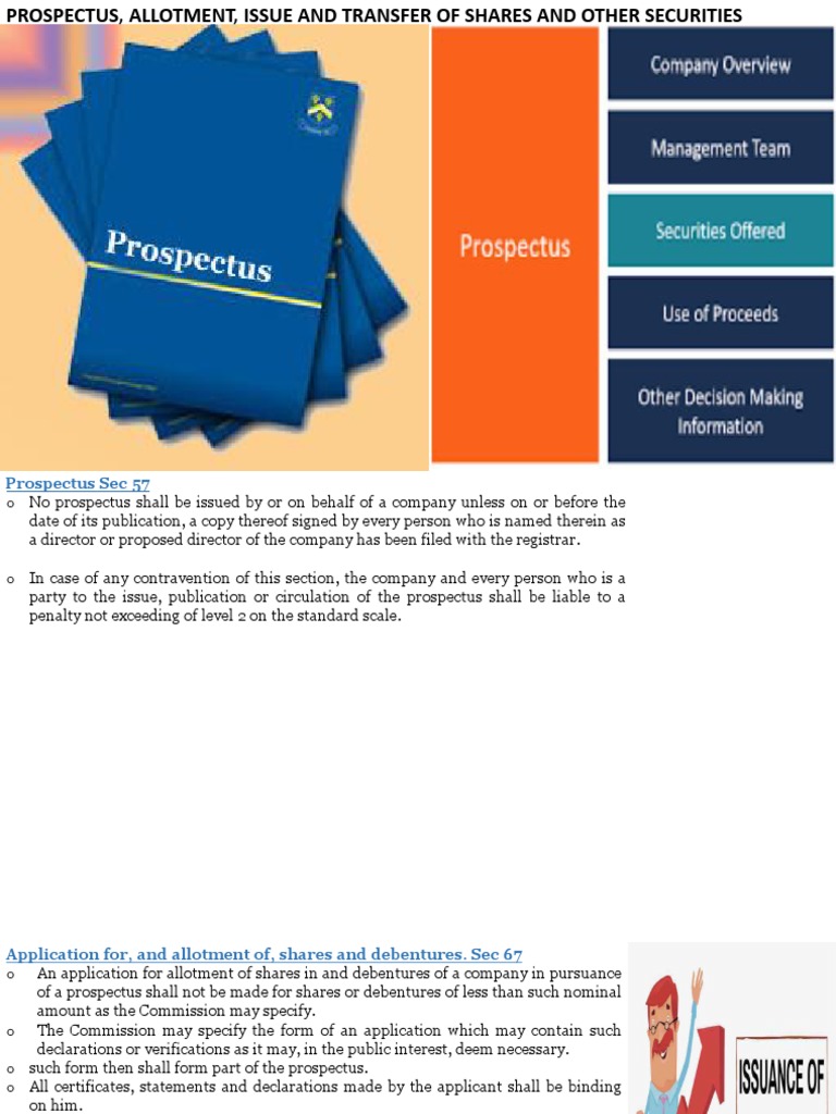 18.1. PROSPECTUS, ALLOTMENT Etc | PDF | Securities (Finance ...