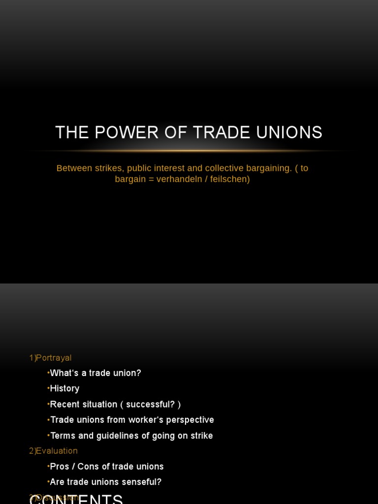 The Power of Trade Unions | PDF | Trade Union | Strike Action