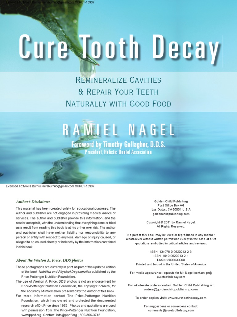 Cure Tooth Decay Second Edition Ebook 1 | PDF | Dentistry | Health Care