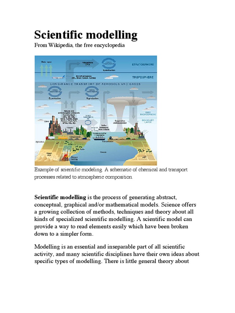 Scientific Modelling Worksheet | PDF | Mathematical Model | Conceptual ...