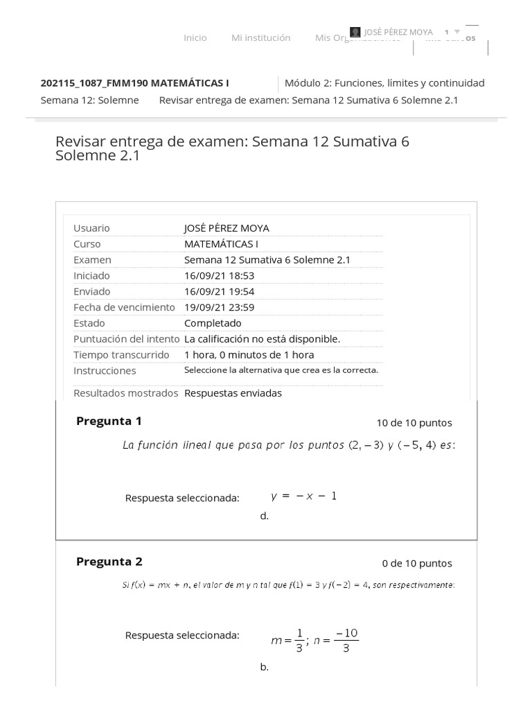 Semana 12 Sumativa 6 Solemne 2 | PDF