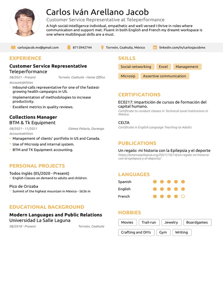 Carlos's Resume | PDF