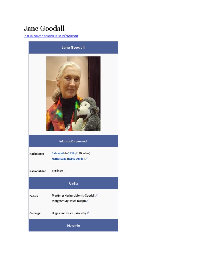 Jane Goodall | PDF