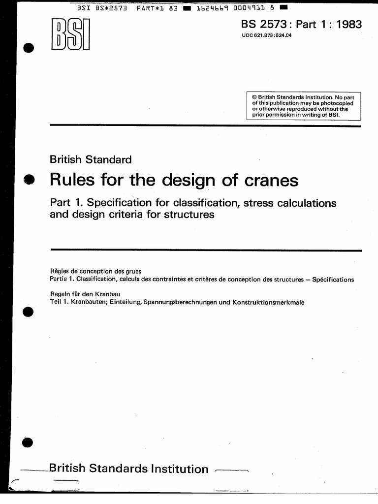 BS 2573 Part 1-1983 | PDF