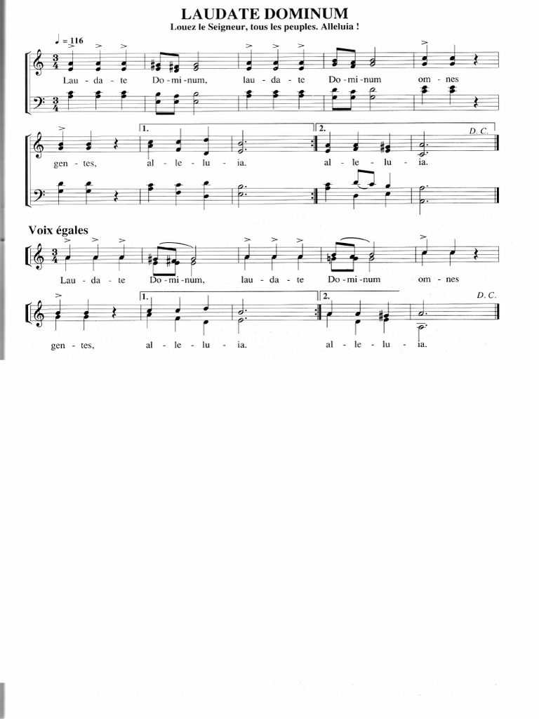 Laudate Dominum Taizè | PDF