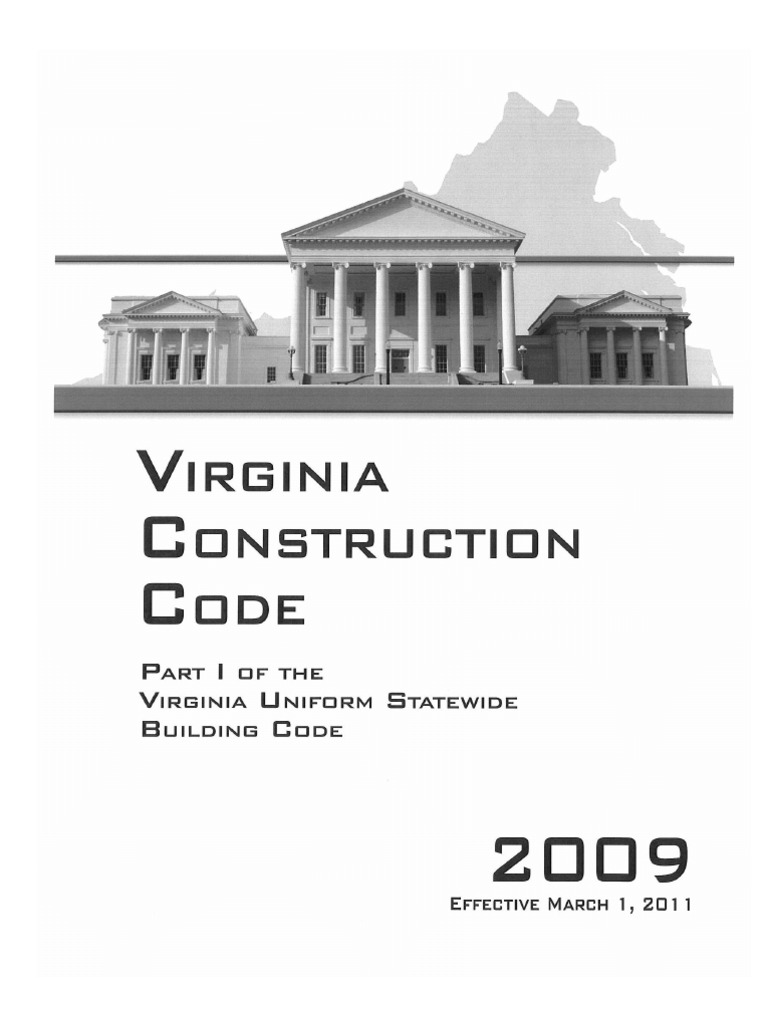 2009 Virginia Uniform Statewide Building Code | PDF