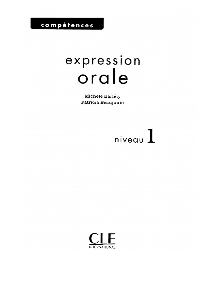 Qdoc - Tips Expression Orale Niveau 1 | PDF