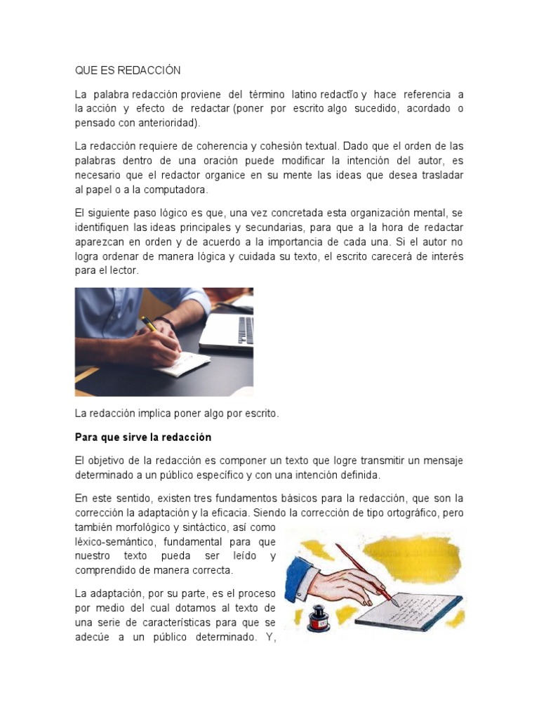 Que Es Redacción | PDF | Comunicación | Correo