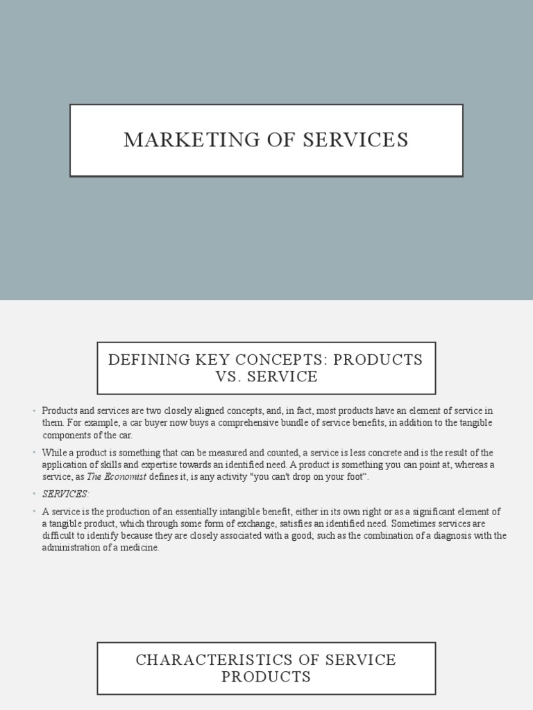 Marketing of Services | PDF | Marketing | Customer