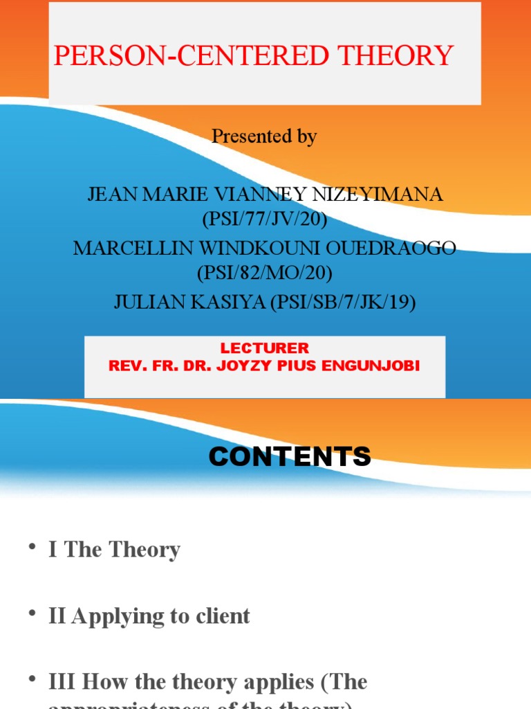 Person-Centered Theory Corrected | PDF | Psychotherapy | Empathy