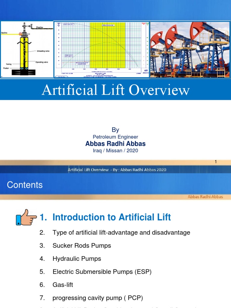 Artificial Lift Overview | PDF | Pump | Applied And Interdisciplinary ...