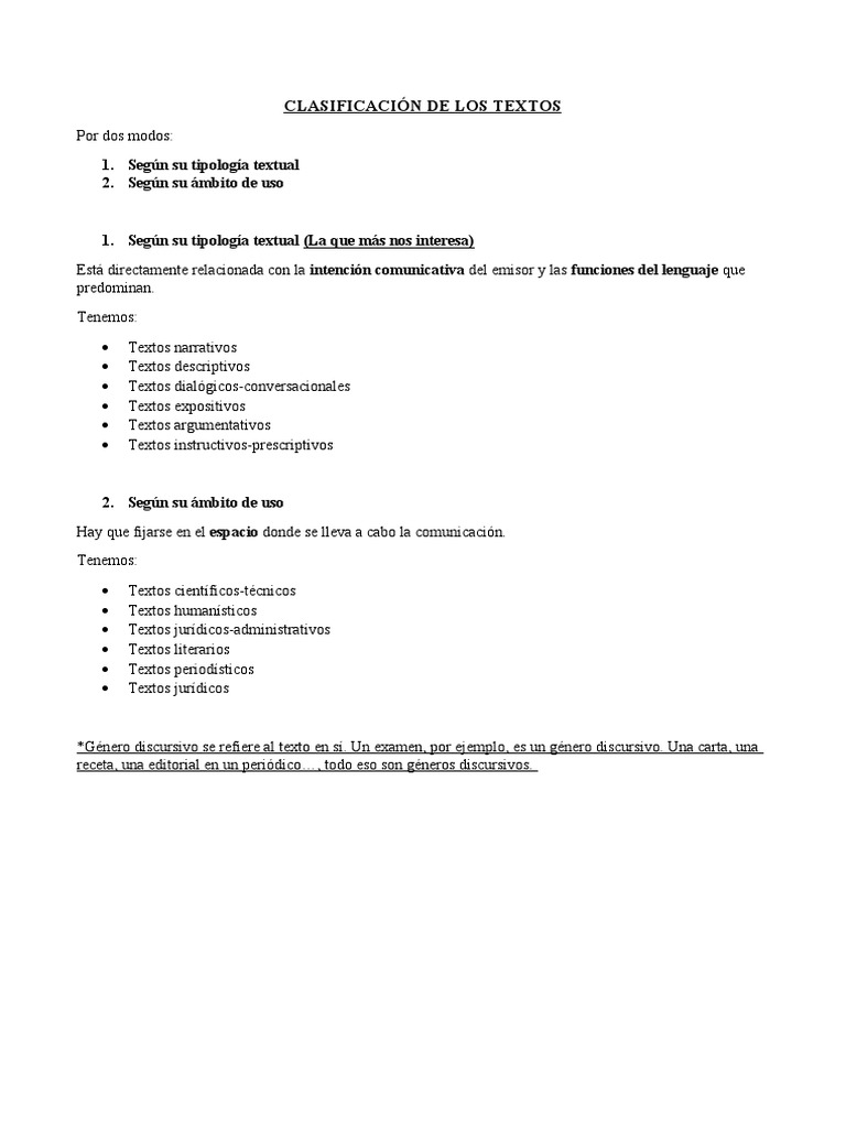 Clasificación y Tipos de Textos | PDF | Camello