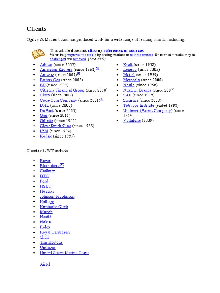 Clients: Cite References or Sources | PDF | Advertising | Network Protocols