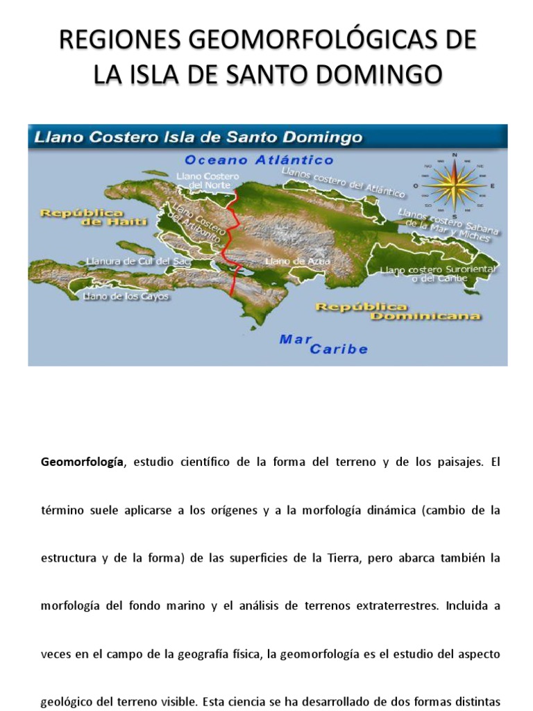 Regiones Geomorfolgicas de La Isla de Santo Domingo | PDF | República ...