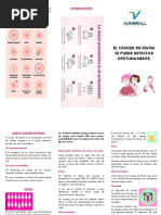 Tríptico de CÁNCER CERVICOUTERINO | PDF | Cáncer | Cáncer de cuello uterino