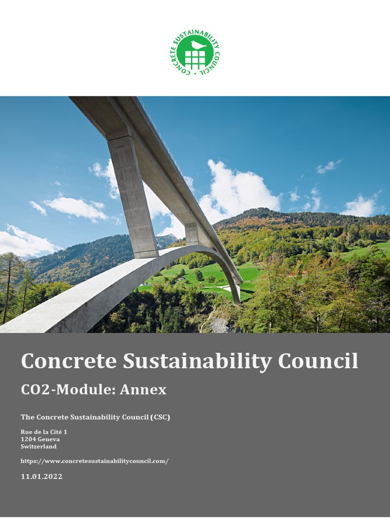 CSC Annex - CSC CO2-Module - 20220111 | PDF | Life Cycle Assessment