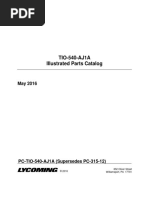 Lycoming O-540 and IO-540 Engine Specs | PDF | Engines | Cylinder (Engine)