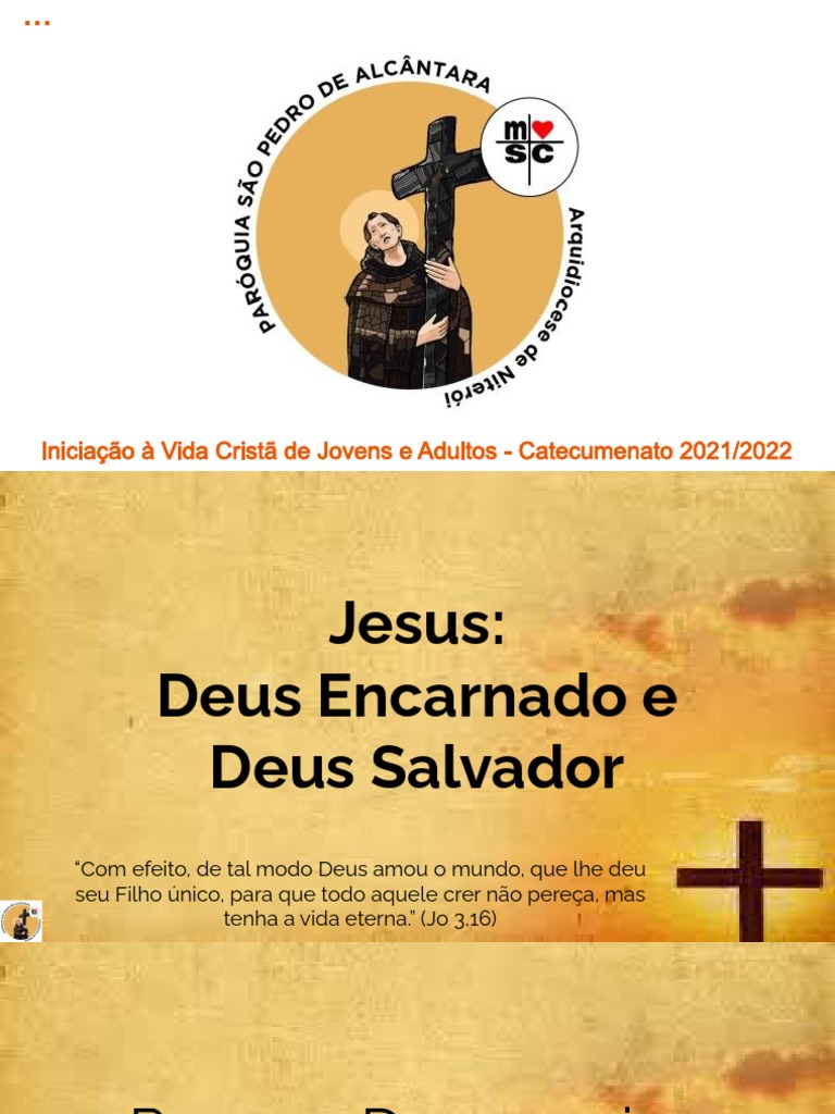 Jesus - Deus Encarnado e Deus Salvador | PDF | Pecado | Encarnação