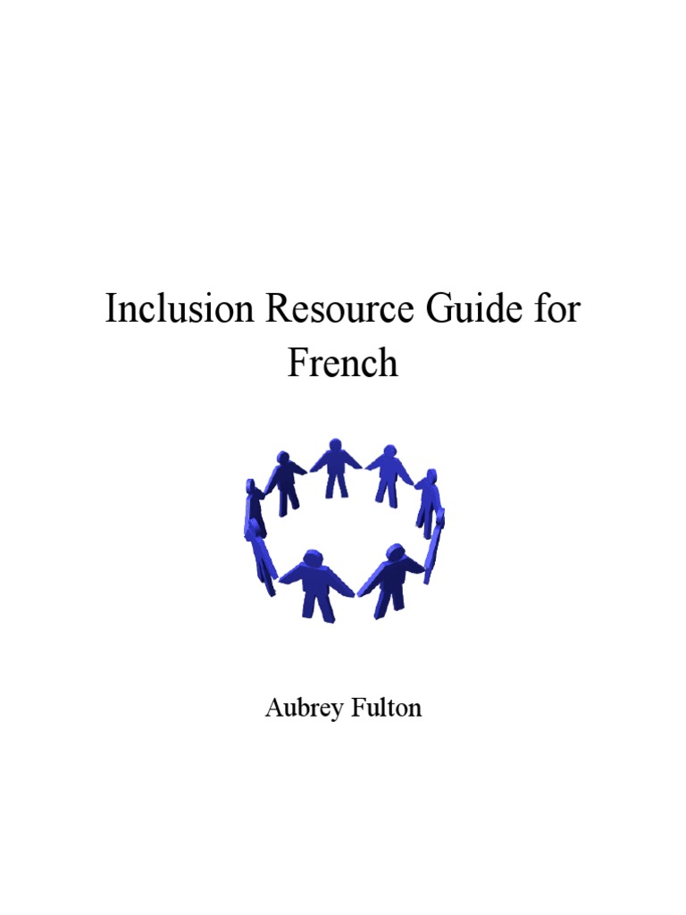 Inclusion Resource Guide For French | PDF | Reading Comprehension ...