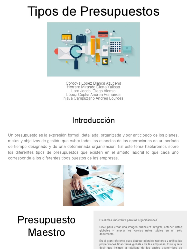 Tipos de Presupuestos | PDF | Presupuesto | Economias