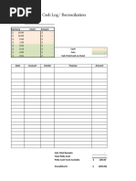 Cash Audit Form | PDF