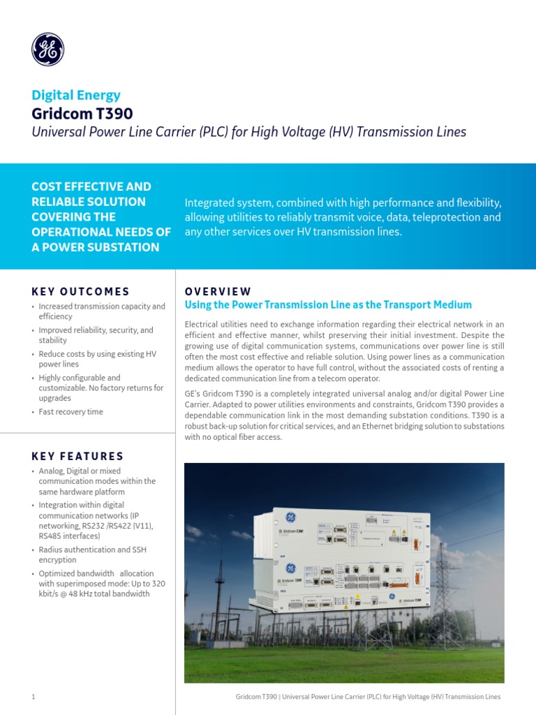 Gridcom t390 From Ge Digital | PDF | Computer Network | Programmable Logic Controller
