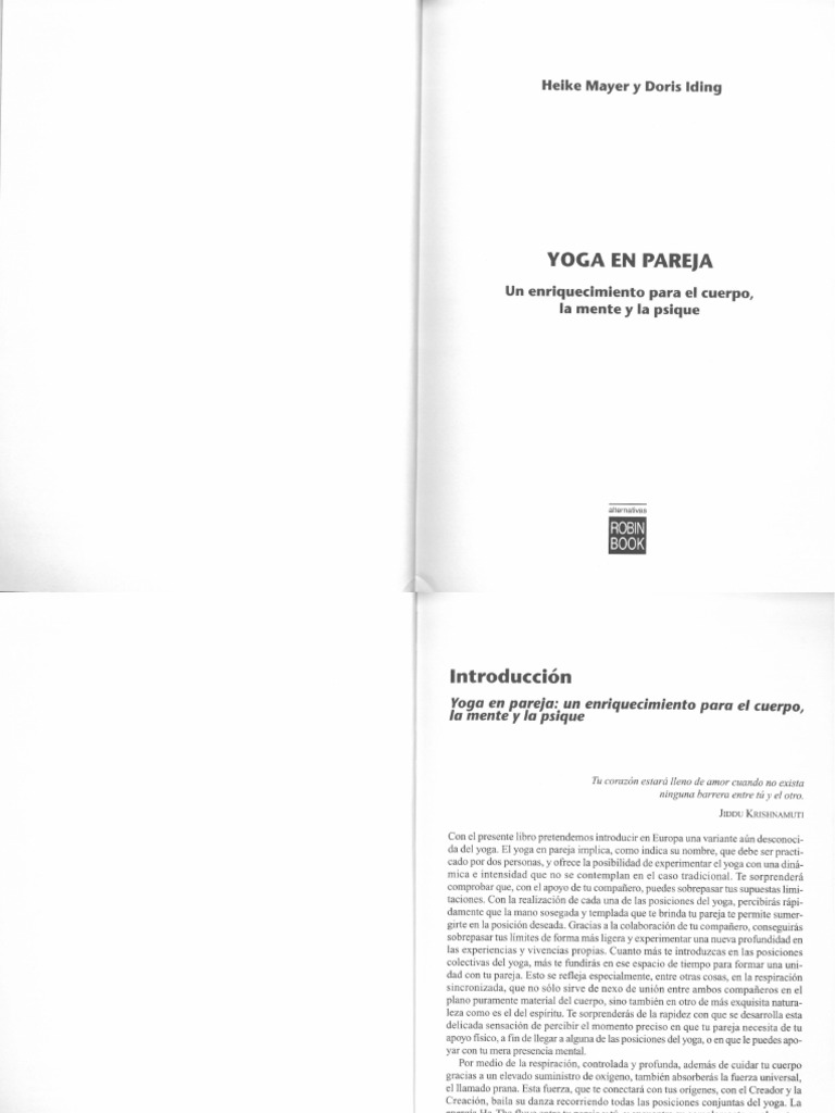 Yoga en Pareja - Mayer-Iding | PDF