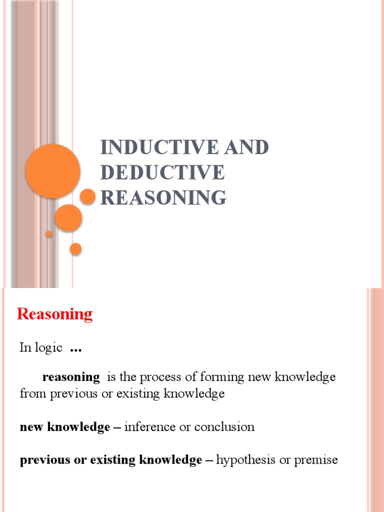 Inductive and Deductive Reasoning | PDF | Inductive Reasoning ...