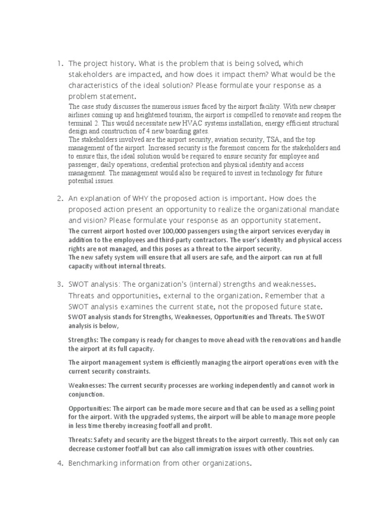Discussion 1 | PDF | Swot Analysis | Airport
