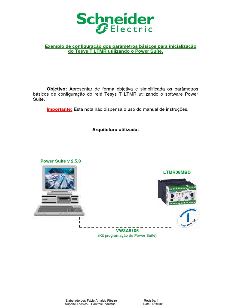 TeSys T LTMR Guia Inicial para Configuração | PDF | Rede de ...