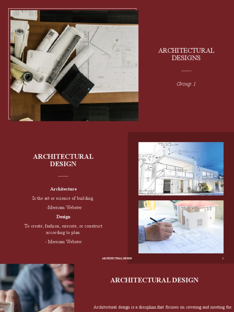 Group 1 Presentation (Architectural Designs) | PDF | Design | Aesthetics