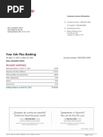 Bank of America Bank Statement - 1 | PDF