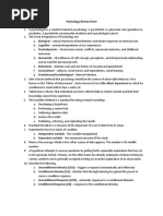 Key Psychology Questions and Answers | PDF | Neuron | Psychology