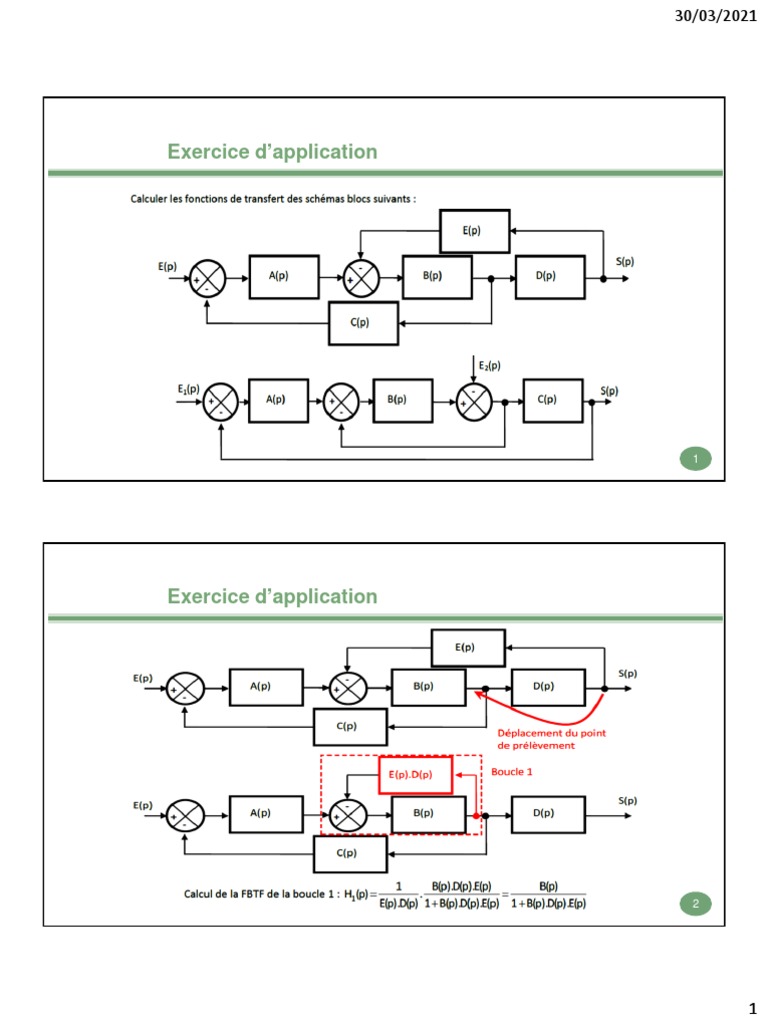 Exercice D'application Schéma Fonctionnel | PDF