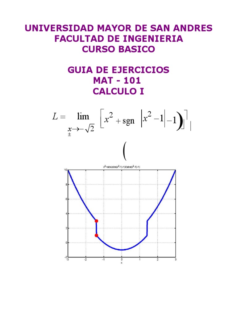 Guía de Ejercicios de Cálculo I MAT-101 | PDF | Ajedrez