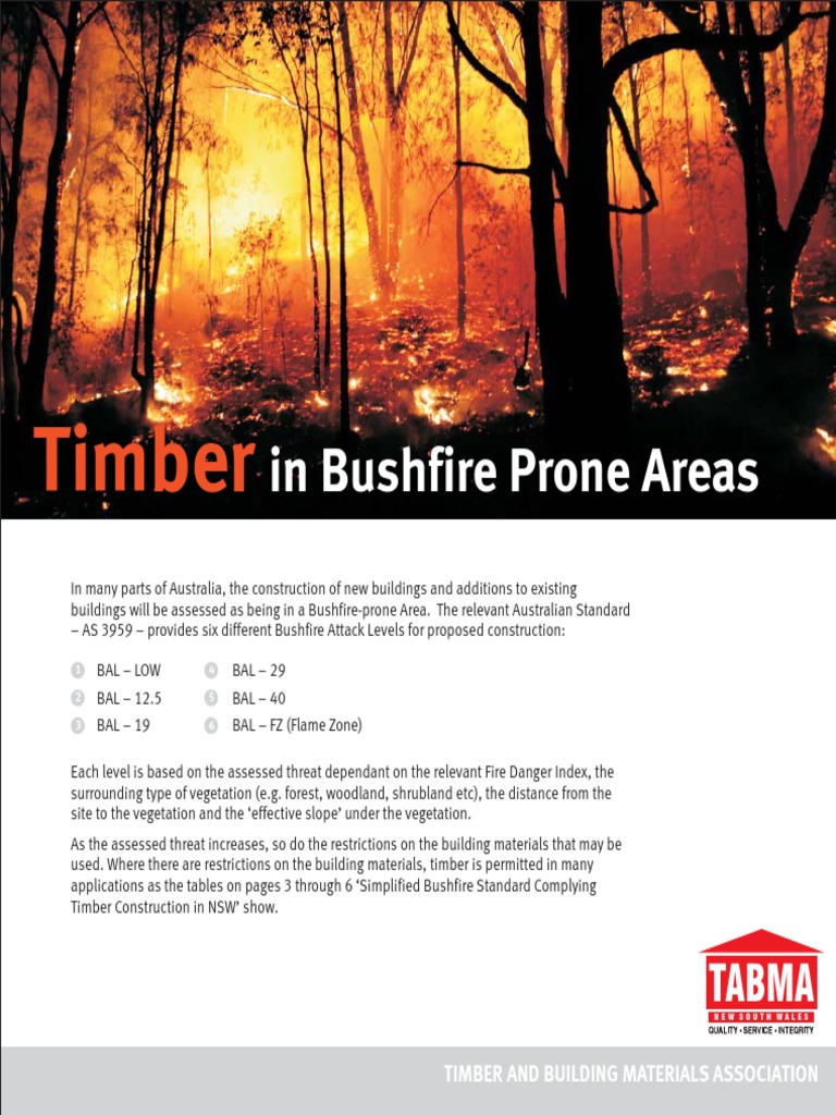 In Bushfire Prone Areas: Timber | PDF | Wall | Framing (Construction)