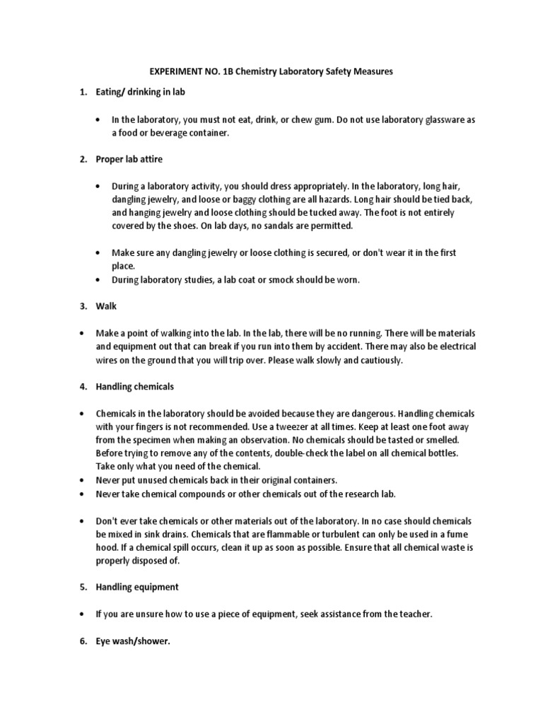 EXPERIMENT NO.1B Polo, David Jonathan S. | PDF | Laboratories | Chemistry