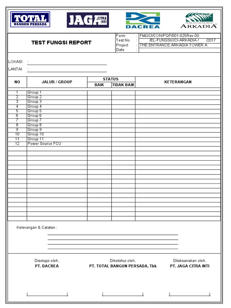 Form Test Fungsi Pdf