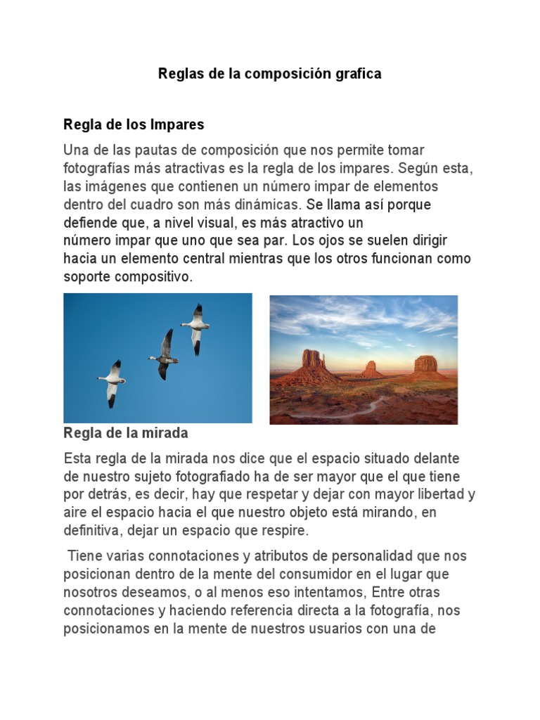 Reglas de La Composición Grafica | PDF | Composición (artes visuales ...