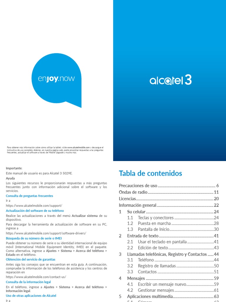 Alcatel-3 5029E US UM-for-Latam MEX V0.2 20210129 | PDF | Teléfonos ...