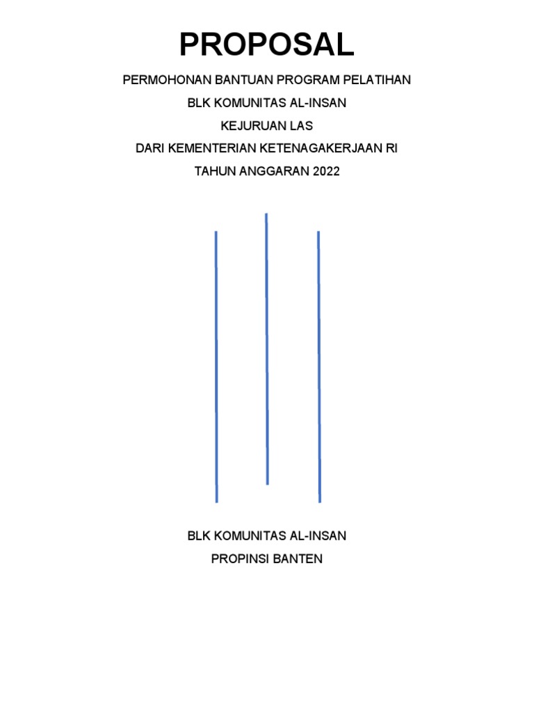 Proposal Permohonan Bantuan Program | PDF