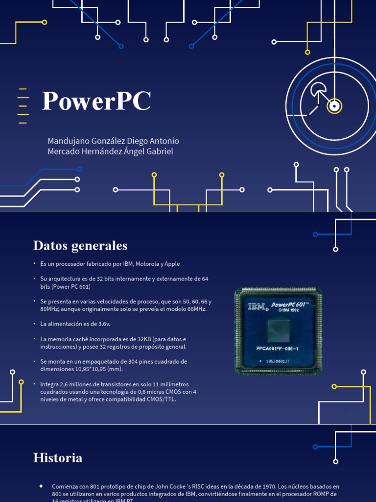 PowerPC Presentacion | PDF | Microprocesador | Circuito integrado