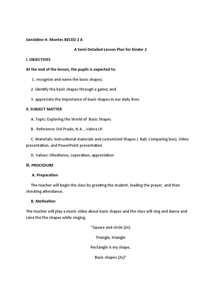 My Lesson Plan | PDF | Lesson Plan | Teachers