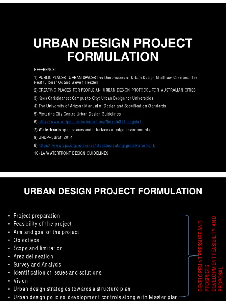 7.urban Design Project Formulation | PDF | Real Estate Appraisal ...