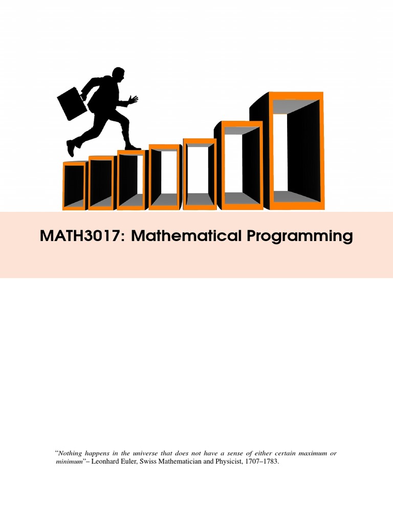 Optimization In Practice An Introduction To Linear Programming And The Simplex Method Pdf