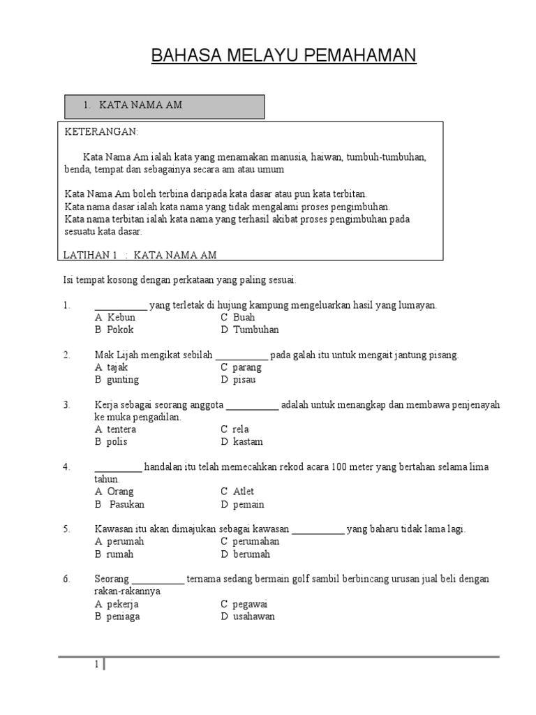 Tatabahasa Tingkatan 2 Latihan Rpt Bahasa Melayu Tingkatan 3 Flip