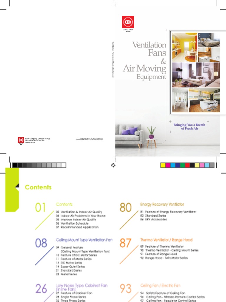 KDK General Catalogue | PDF | Ventilation (Architecture) | Chemistry