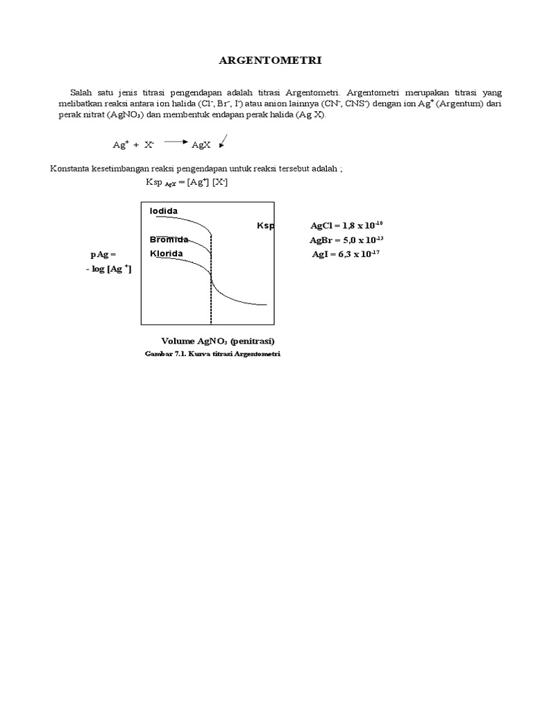 ARGENTOMETRI | PDF | Sains & Matematika