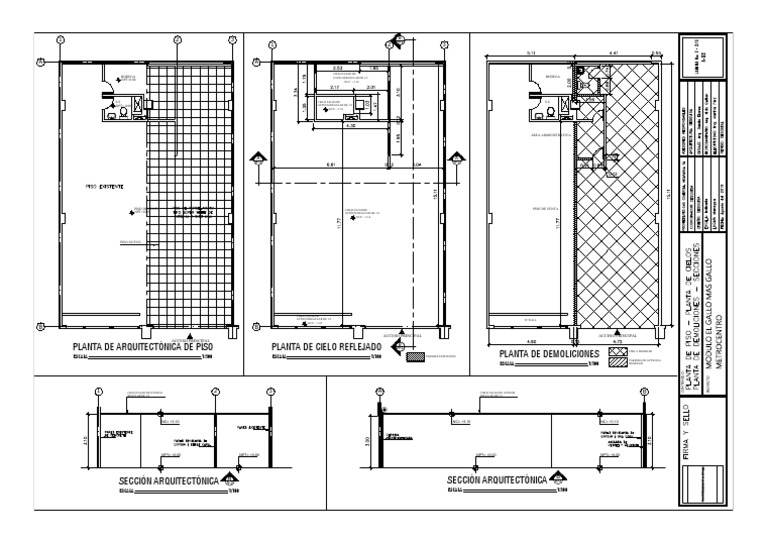 Ampliacion Metrocentro Secciones Arquitectonicas Pdf