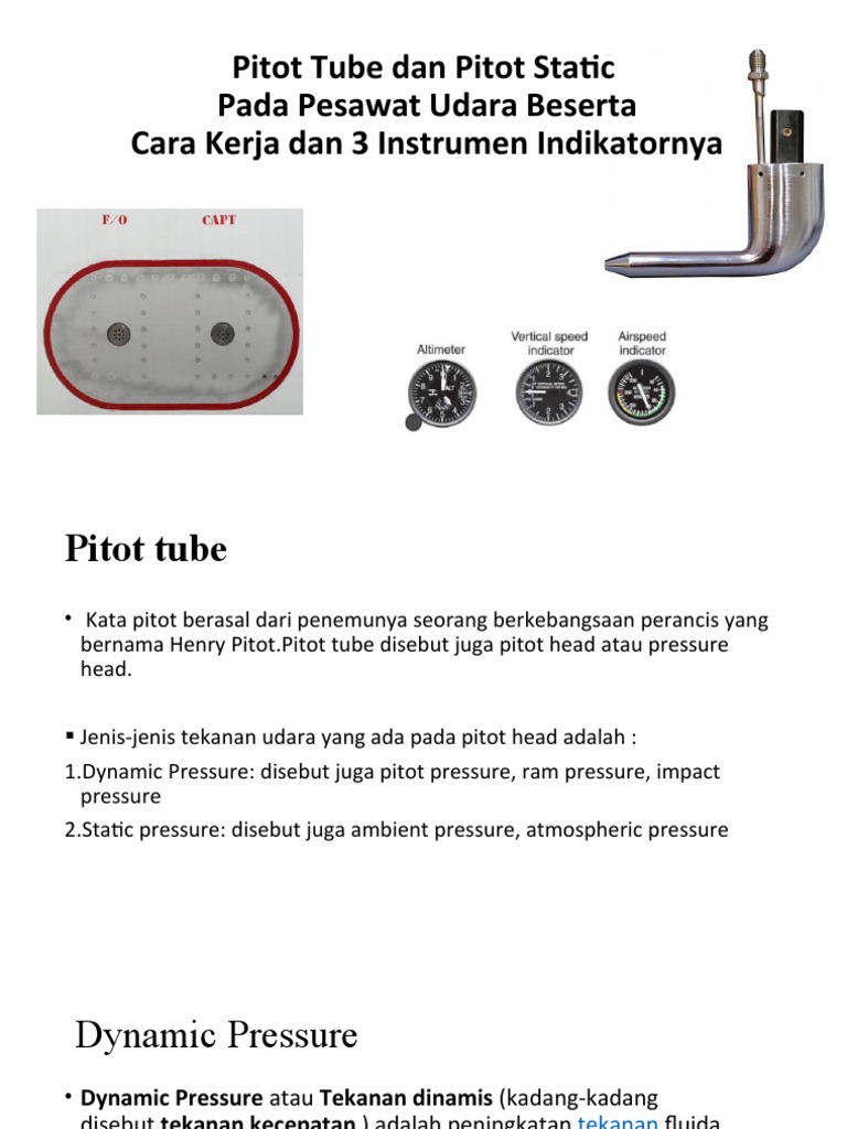 Fungsi dan Konstruksi Pitot Tube Pesawat | PDF | Bisnis | Teknologi ...